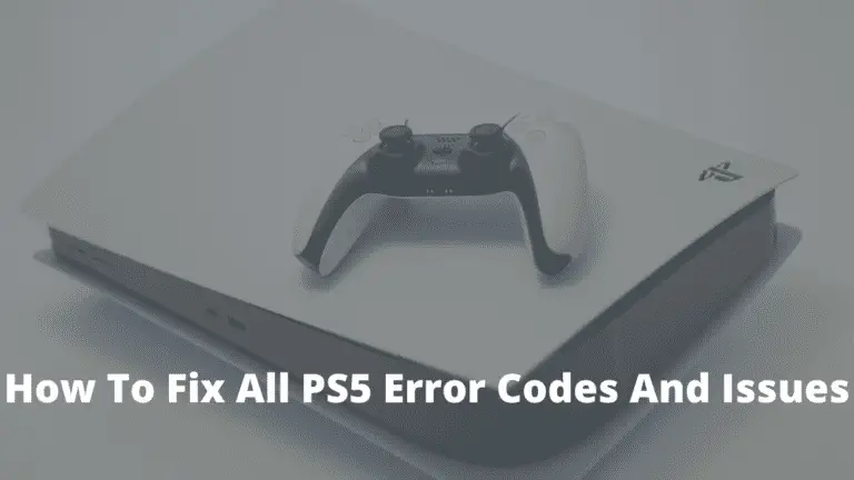 How To Fix All PS5 Error Codes And Issues - TechMeRight | Blogs on Tech ...